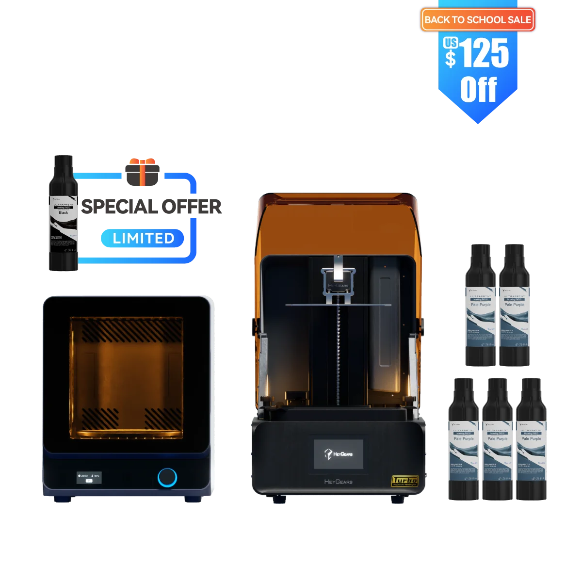 Reflex RS Turbo 3D Printer - HeyGears – HeyGears Resin 3D Printer ...
