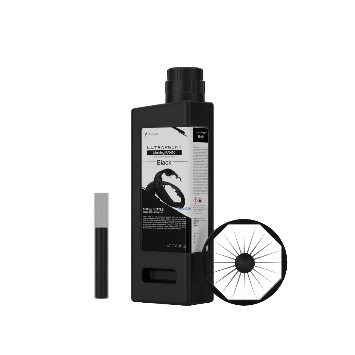 Rigid Resin - HeyGears PAH10 Black Resin – HeyGears Resin 3D Printer ...